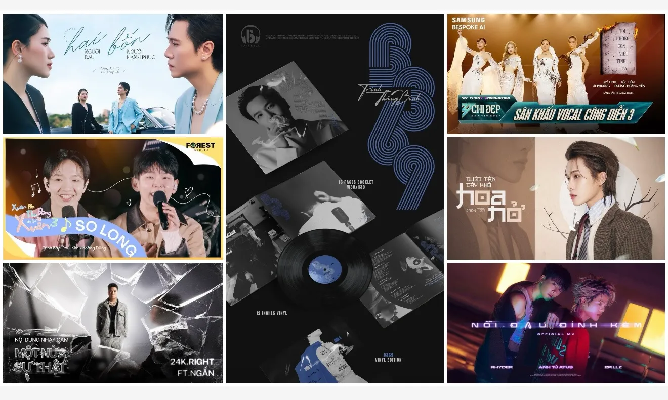 Trịnh Thăng Bình, Anh Tú Atus, Rhyder, Paul Kim, Hoàng Dũng cùng dàn Chị đẹp với loạt ca khúc hot